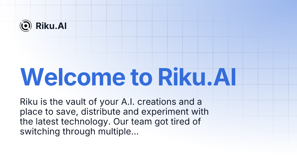 Welcome to Riku.AI | Riku.AI